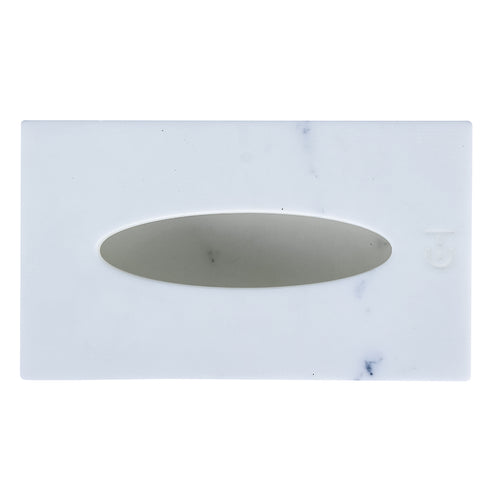 Indian white carrara tissue box
